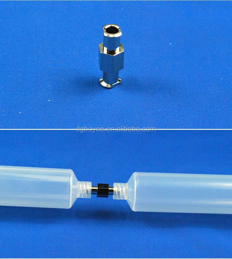 Metal Luer Adapter External Thread Adapter Syringe Dispensing Valve ...
