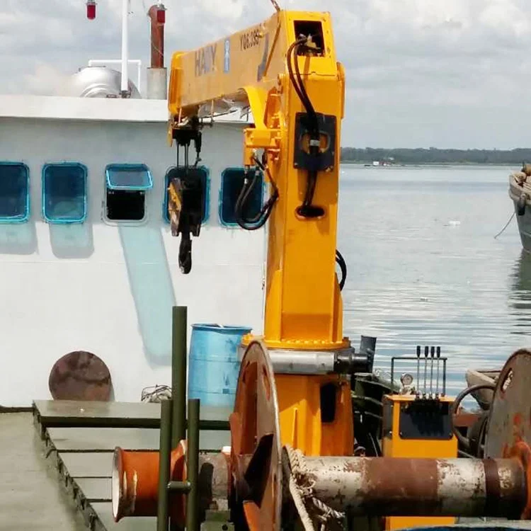 Telescopic Boom Marine Used Deck Cranes for Sale - 3.2 Ton