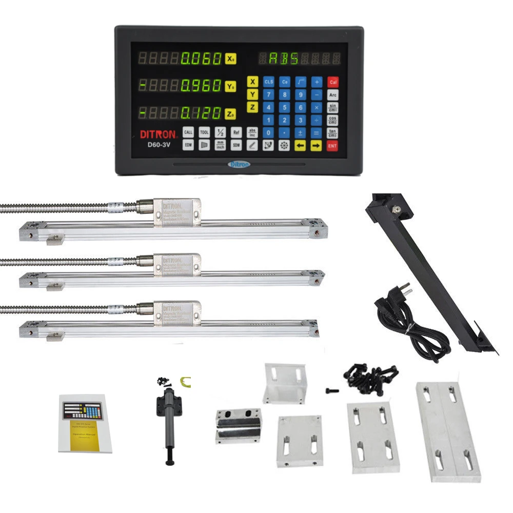 2/3 Axis Digital Readout Dro With Linear Scale/magnetic Scale System For Milling Machine /lathe ...