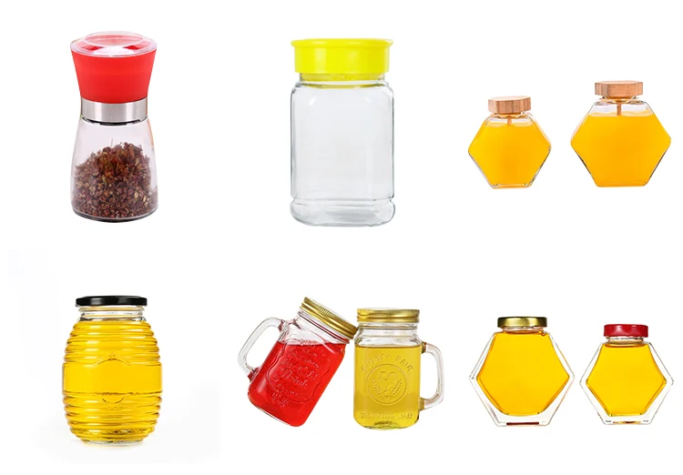 Customized Hermetic Airtight Round Glass Jar With Metal Clamp And ...