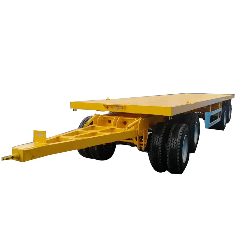 Iso Standard 20 Ft 4 Axles Container Full Trailer - Buy Platform Truck ...