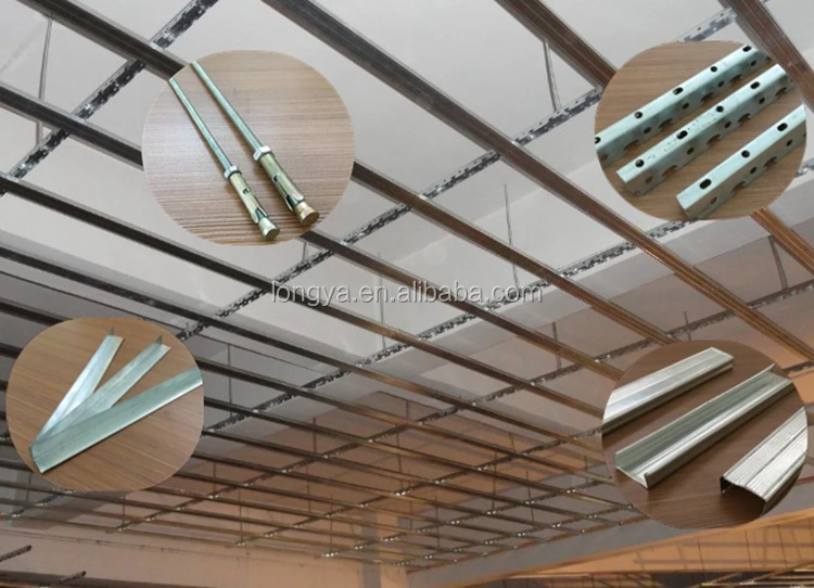 Galvanized Steel Ceiling Channel Suspension System V Bar Keel Framing ...