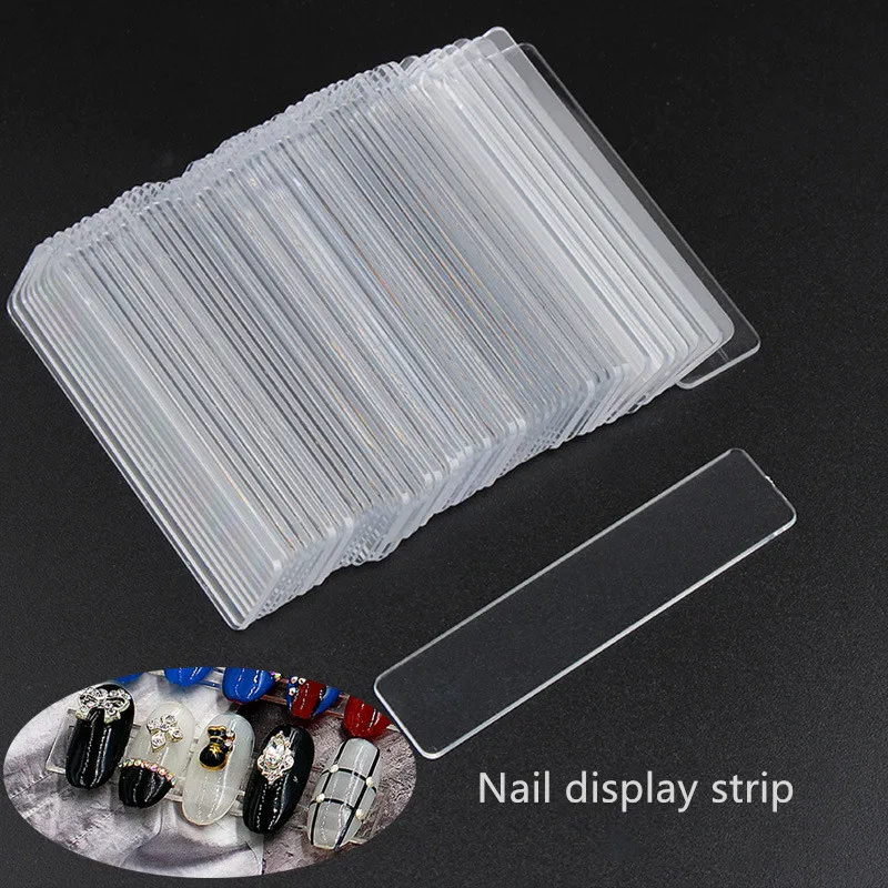 New Nail Art Tool Display Stripe Stand 50 Pieces/bag Display Nail Tips ...