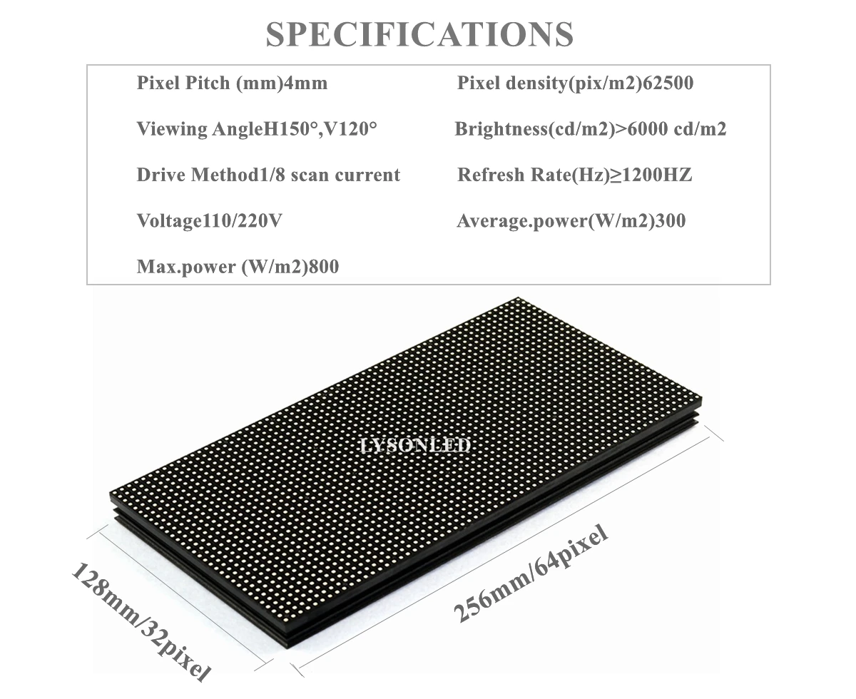 P4 Led Module Outdoor Billboard Led Display Screen Panel Led Video Wall ...