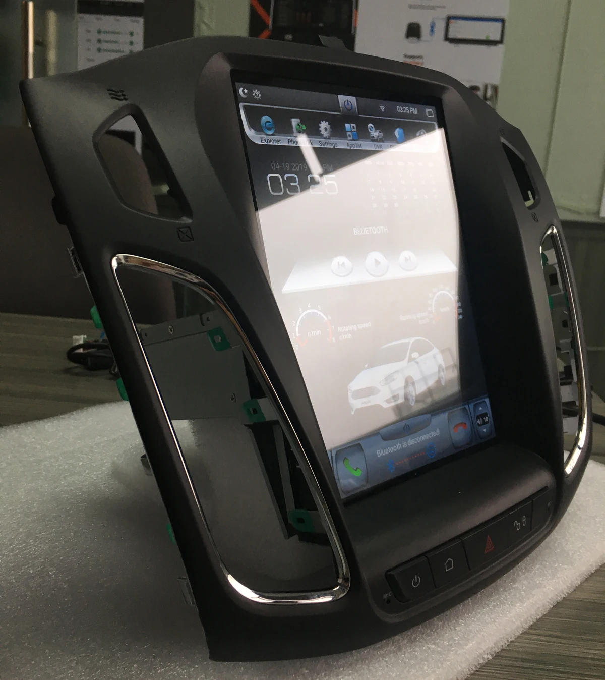 Ips Screen High Resolution Car Stereo With 3g&wifi Android 7.1 Tesla ...