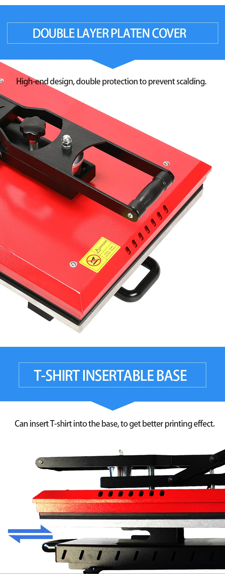 16 X 20 Heat Press Swing Away Arm Slide Out Automatic Pull Out Heat ...