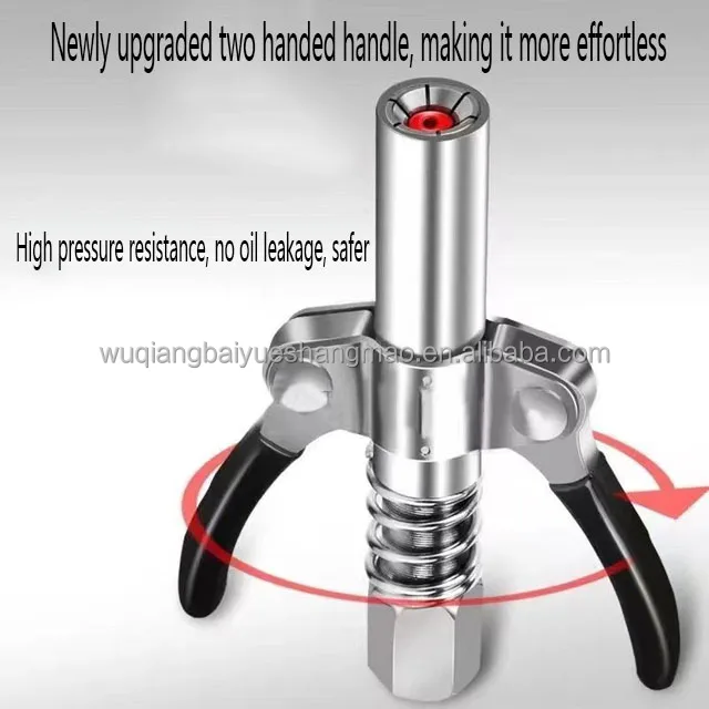 Quick Release Spring Loaded Grease Gun Coupler Fits All Grease Gun ...