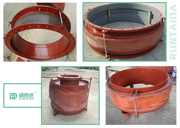 Air Flue Gas Duct Compensator - Square Metal Flange Fabric Expansion Joint