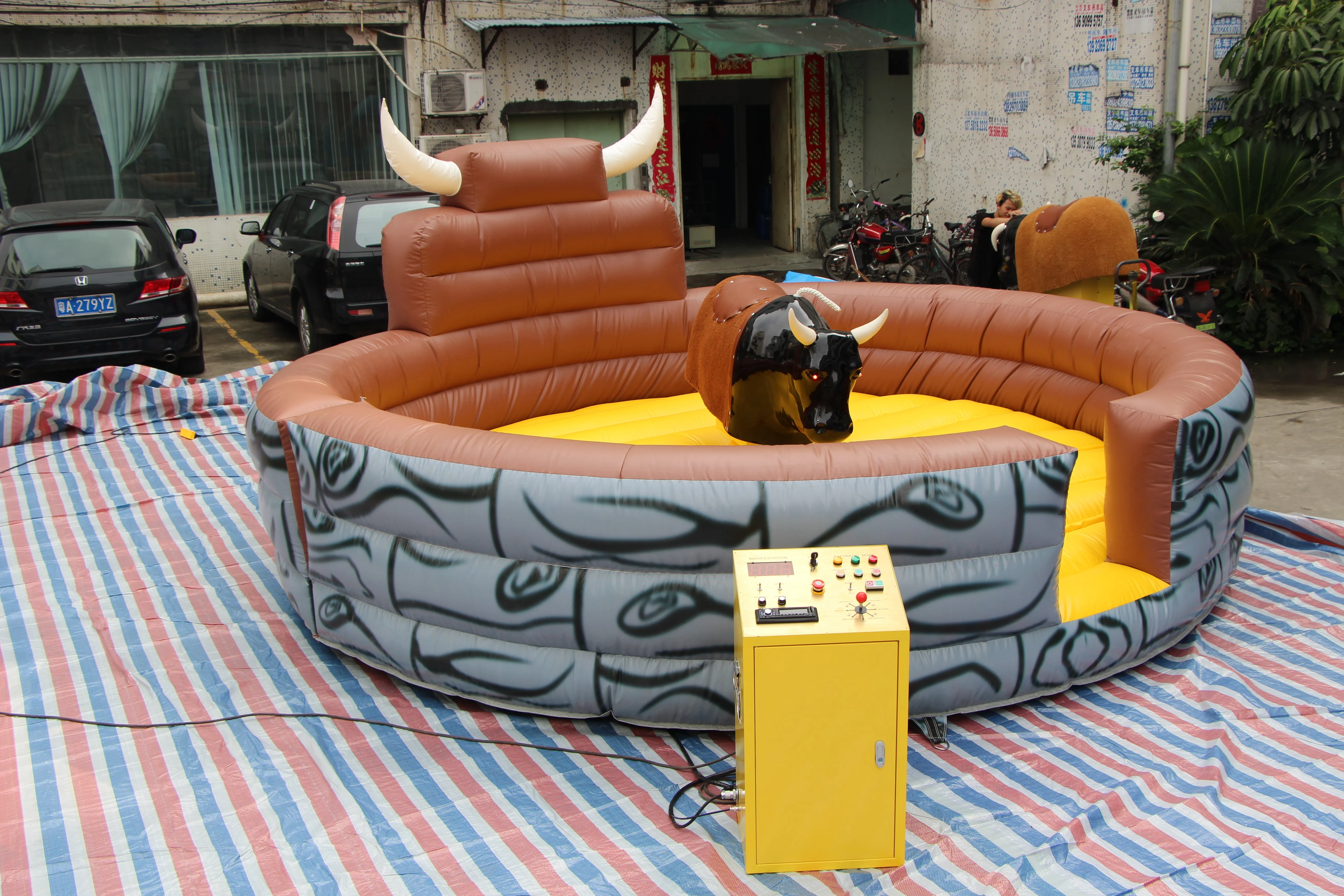 Chongqi Factory Commercial Simulator Control Kids Mechanical Bull Ride ...