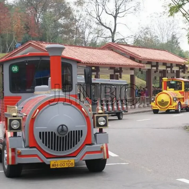 Train Kiddie Amusement Park Supplies Mini Colorful Trackless Rail Rides ...