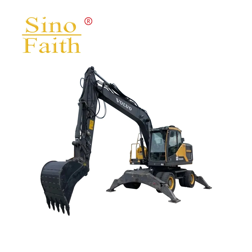 Volvo Used Medium Wheeled Excavator--ew160e 2015 Good Price For Sale ...