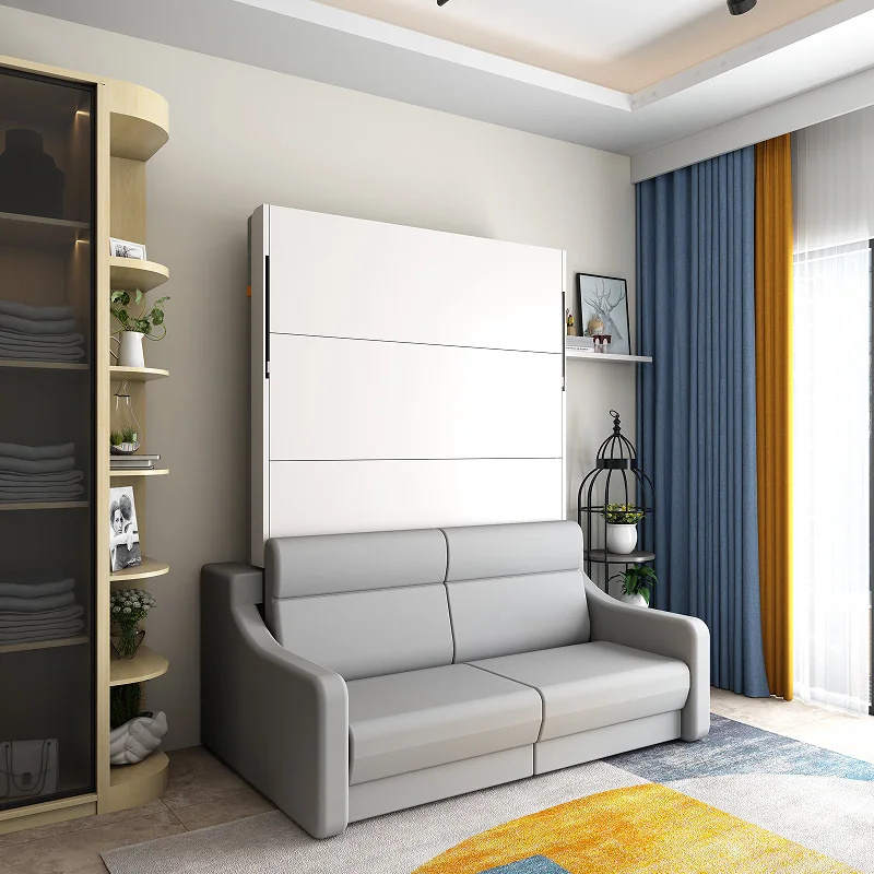 Modern Invisible Motorized Vertical Wall Bed Electric Multifunction ...