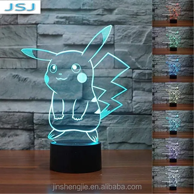 Oem Odm Cute Pokemon Projector Usb Battery Powered 7 Colors Changing ...