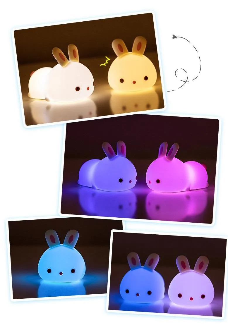 Animal Light For Outdoor Led Lamps Animals Rabbit Shaped Silicone Night ...