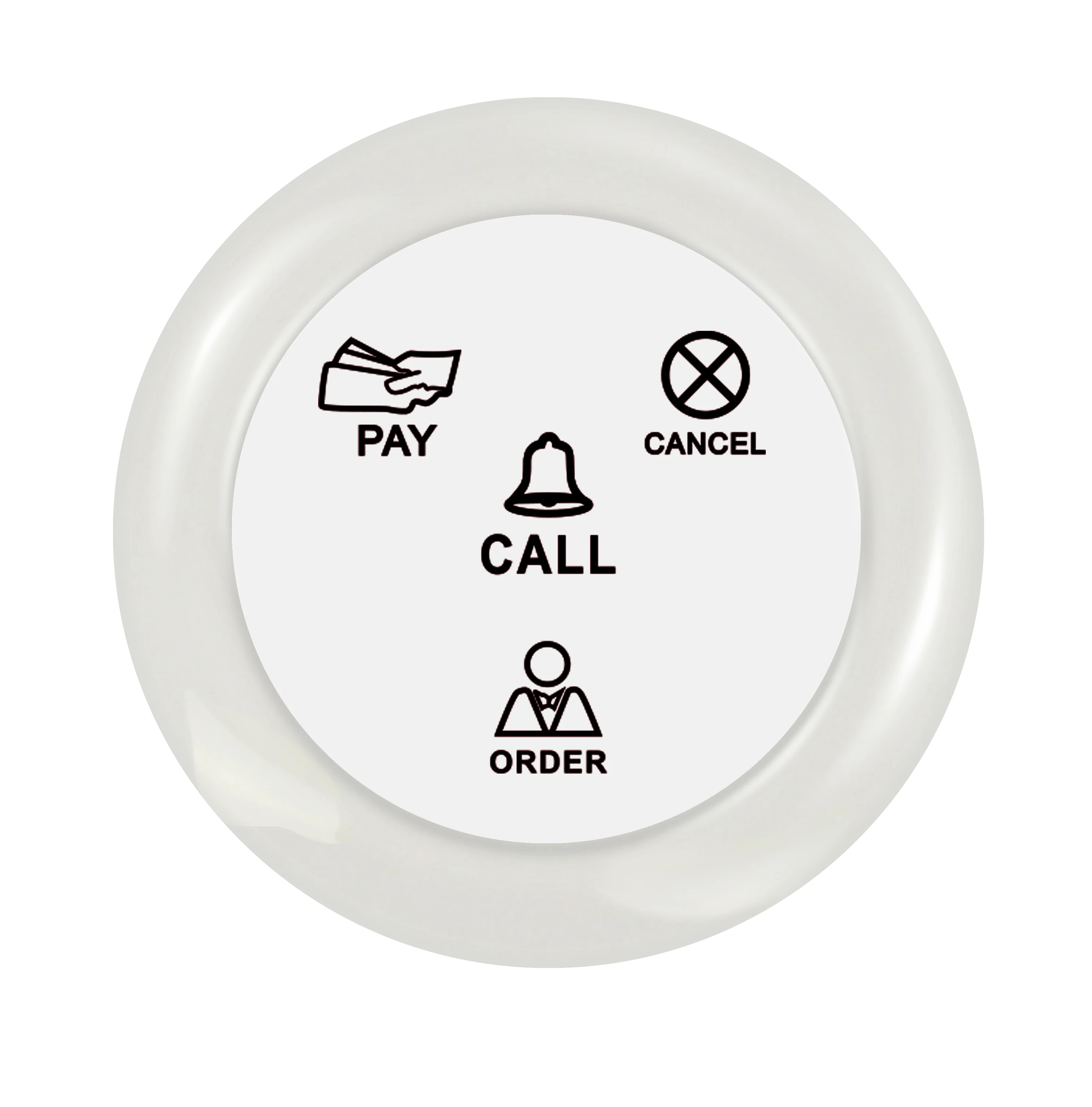 Restaurant Tabletop Service Bell Pager Paired with Watch Receiver ...