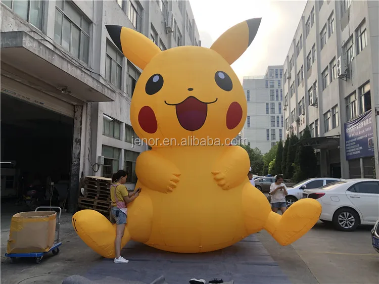 Giant Yellow Inflatable Pikachu for Outdoor Decorations
