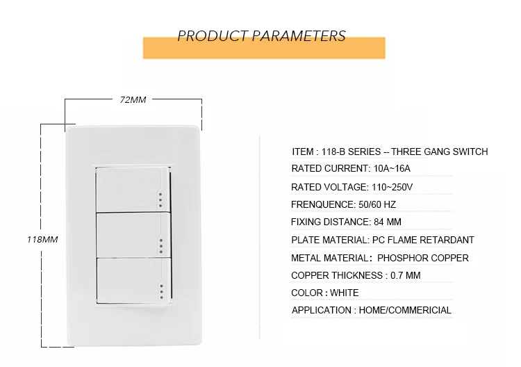 Different Models of Thin Wall Switches and Electrical Sockets