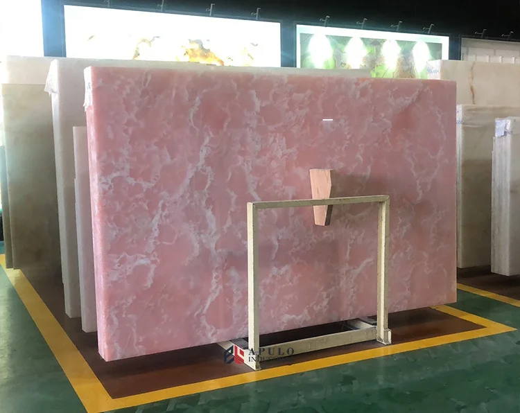 Shop Pink Onyx Kitchen Marble Countertops - Durable & Stylish