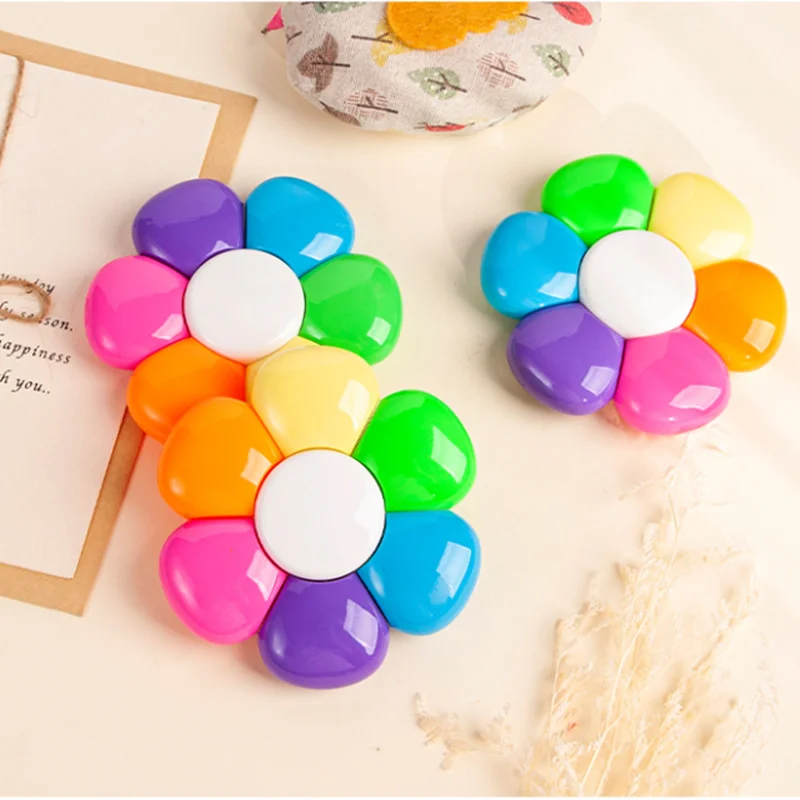 Customizable Logo Sunflower Highlighter Creative Multi Color Cute ...