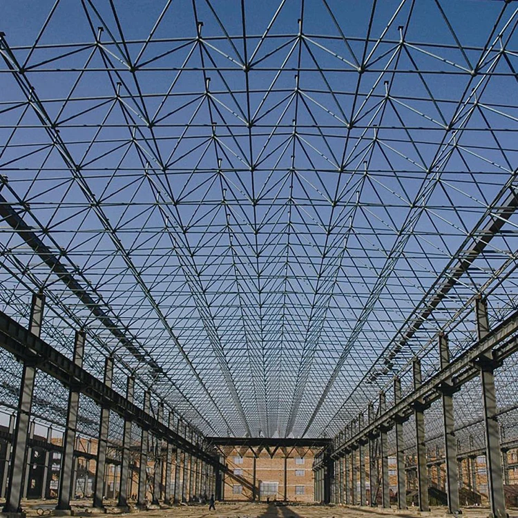 High Quality Steel Structure Shed Grid Steel Structure Roof With Steel ...