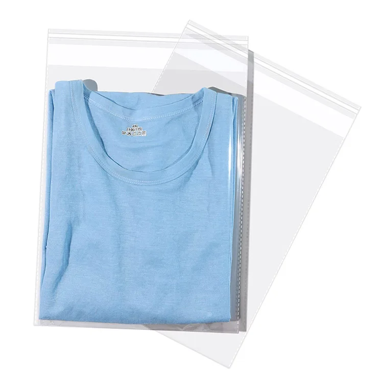 Custom Resealable Cellophane Plastic Polybag Self Adhesive Transparent ...