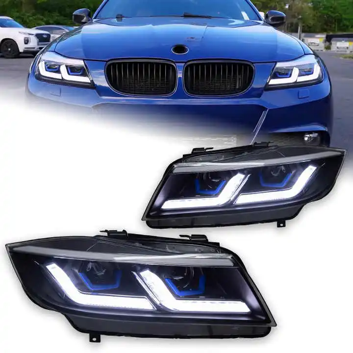 B MW E90 LED with DRL & Turn Signal - Compatible with 2005-2012 3 ...