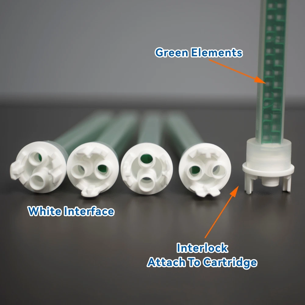 Mfq08-24t Mixpac Sulzer Quadro Mixers 200ml /400ml 1:1/2:1 Ab Glue ...