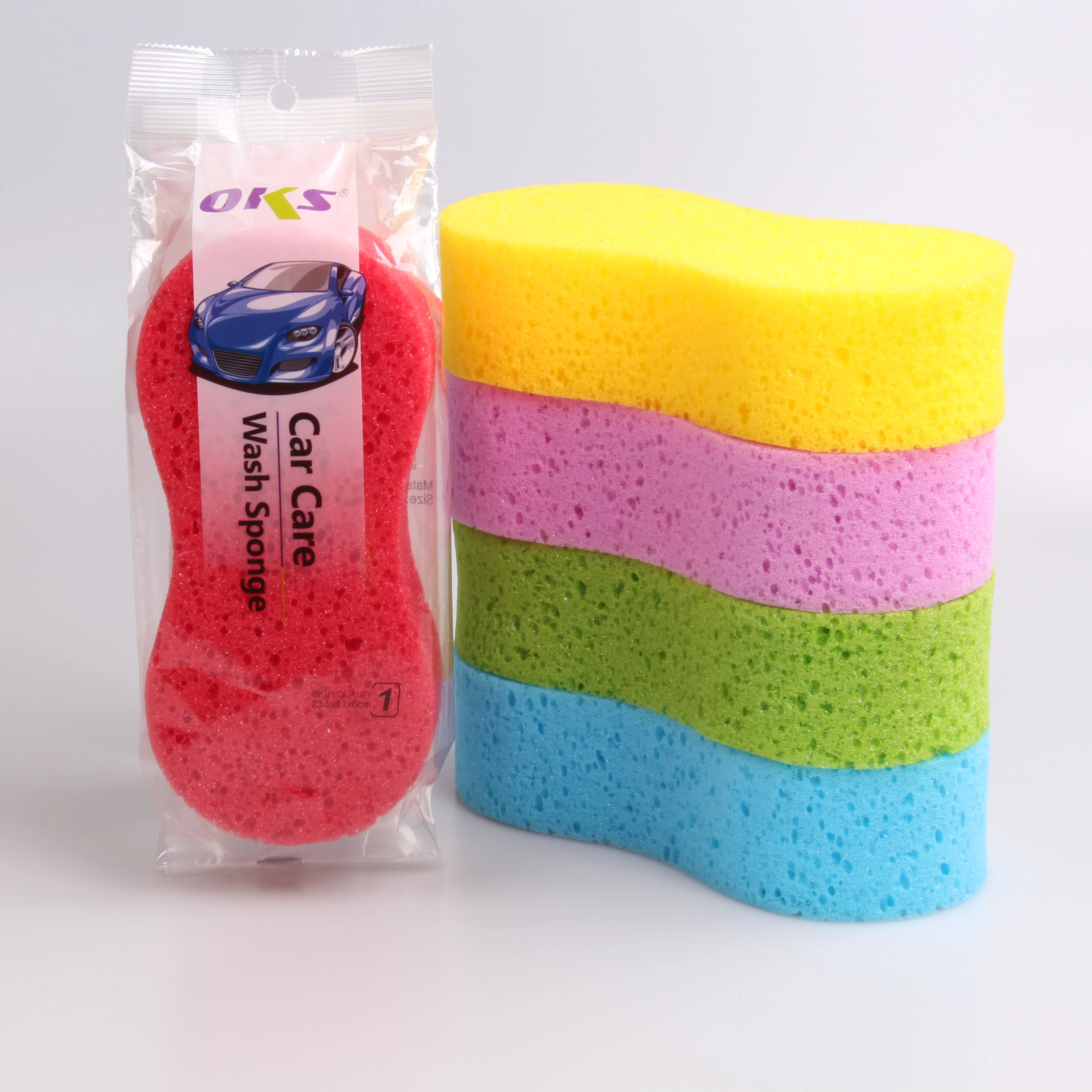 Car Care Sponge Car Clean Coral Series Car Wash Oks-3048 Oks Sponge ...