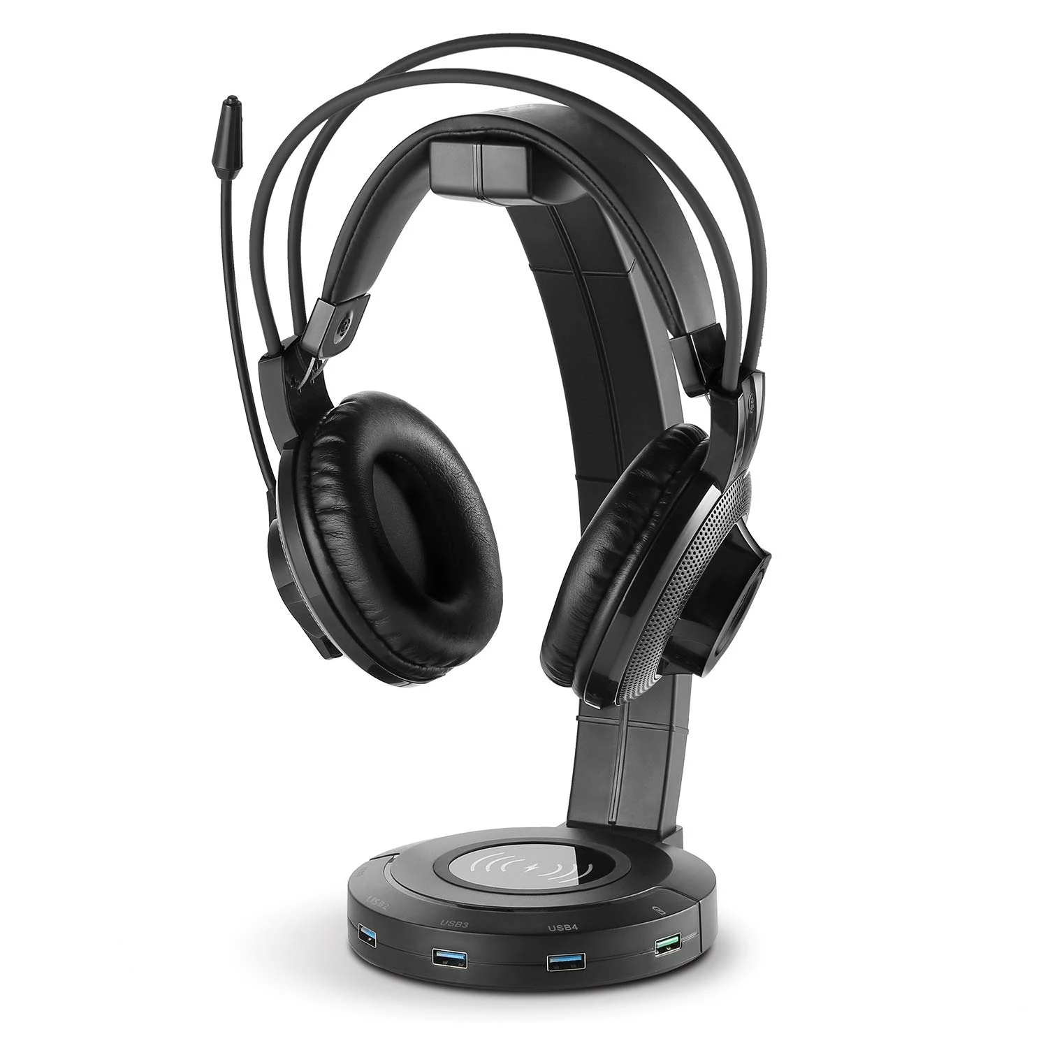 2020 Customizable Wireless Charging Headset Stand Headphone Holder With ...