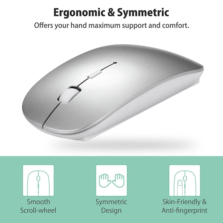 Factory Price Rechargeable Flat Bt 3.0 Wireless Optical Mouse - Buy ...