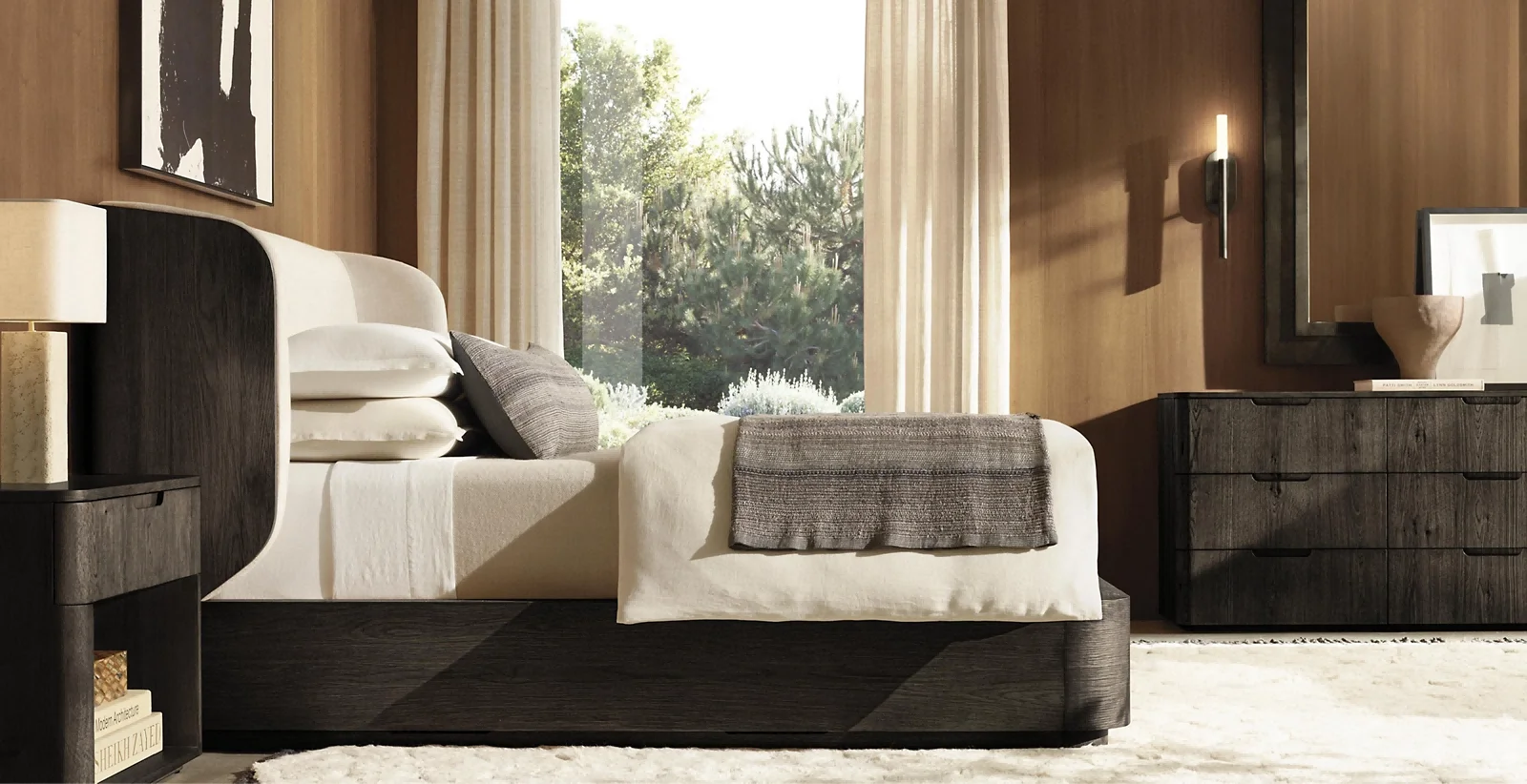 Shop Modern Vintage Solid Wood Frame Bedroom Furniture