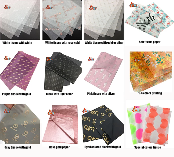 Custom Printed Tissue Paper Wrapping Paper For Packing Shoes - Buy ...