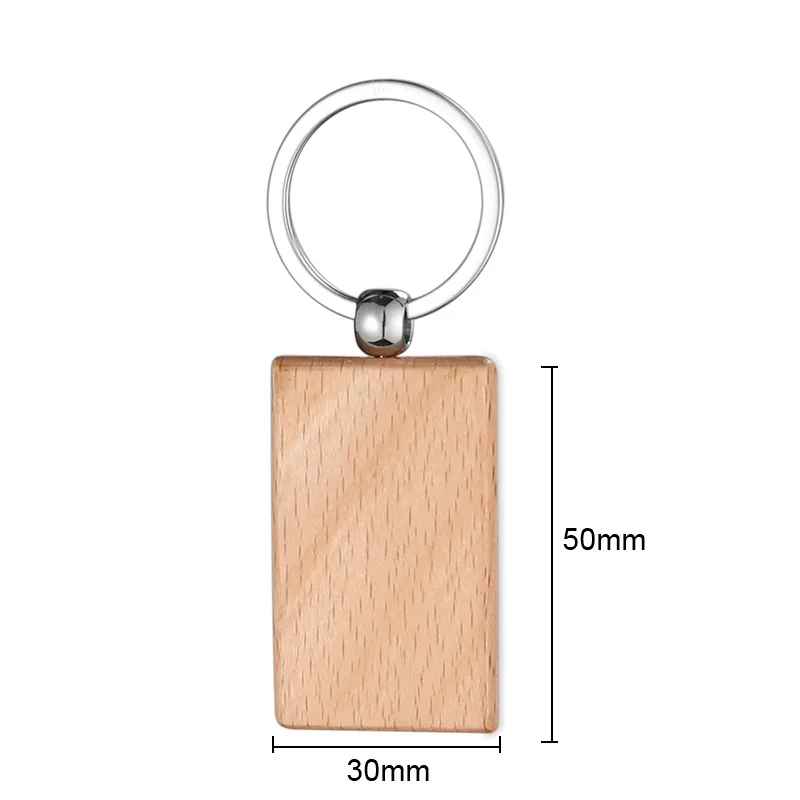 Wooden Keychain Blanks - Perfect for DIY Promotional Gifts