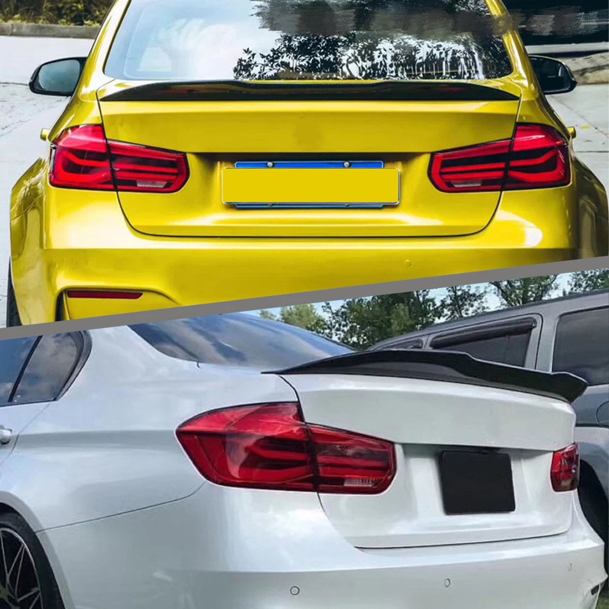 Psm Style Car Rear Spoiler Wing Lip Trunk Boot Spoiler Wing For Bmw 3 ...