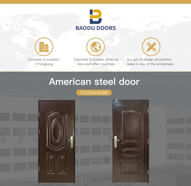 Six Panel American Steel Door Made In Zhejiang,Hollow Mental Panel With ...