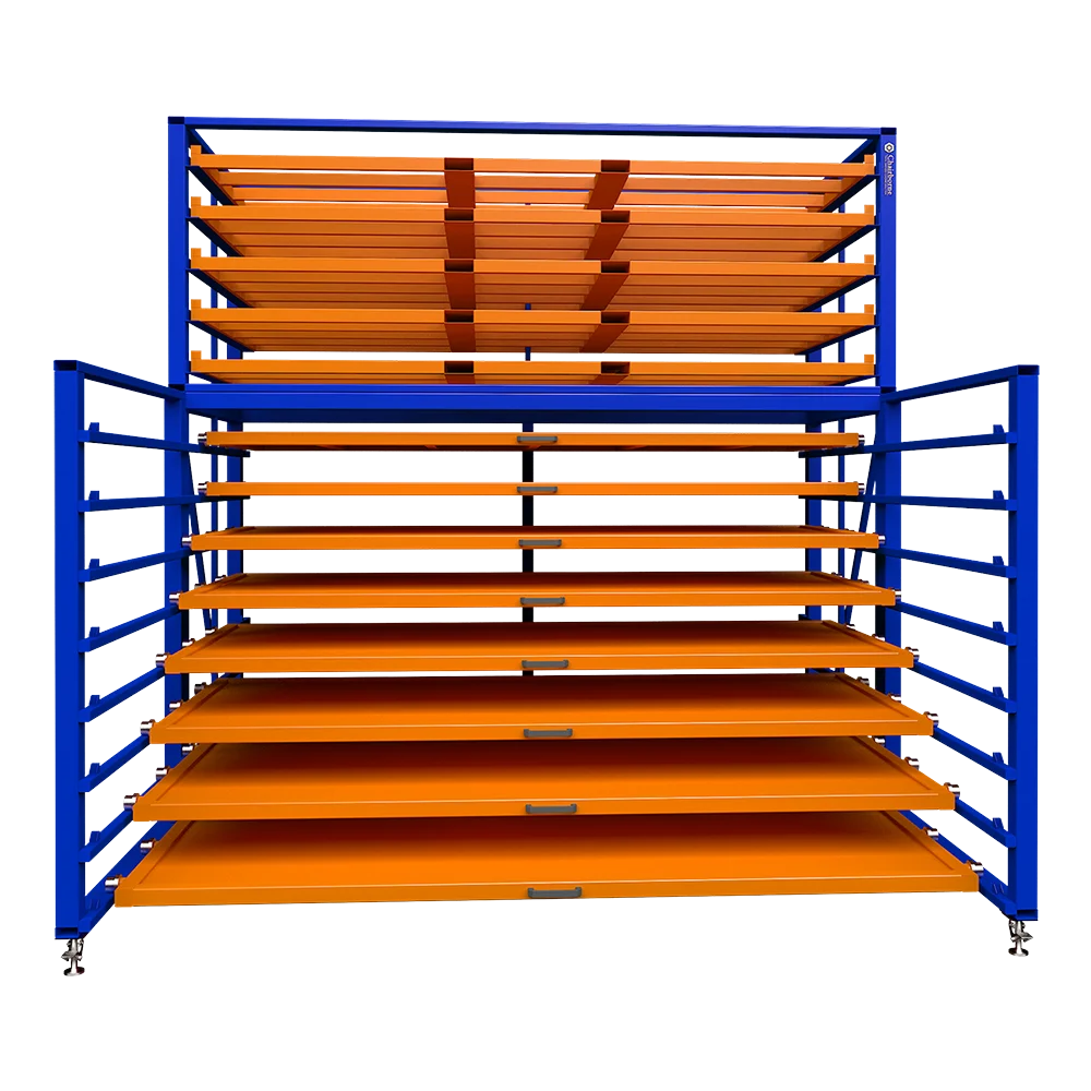 Chairborne Metal Sheet Rack - Heavy Duty & Versatile
