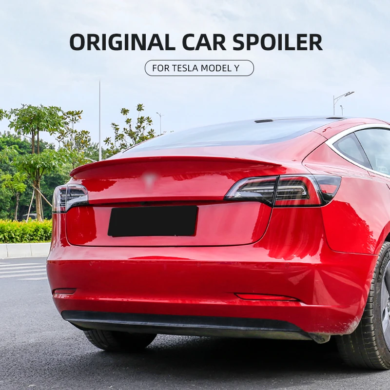 2022 Model Y Car Exterior Decoration Abs Spoiler Car Sport Rear Wing ...