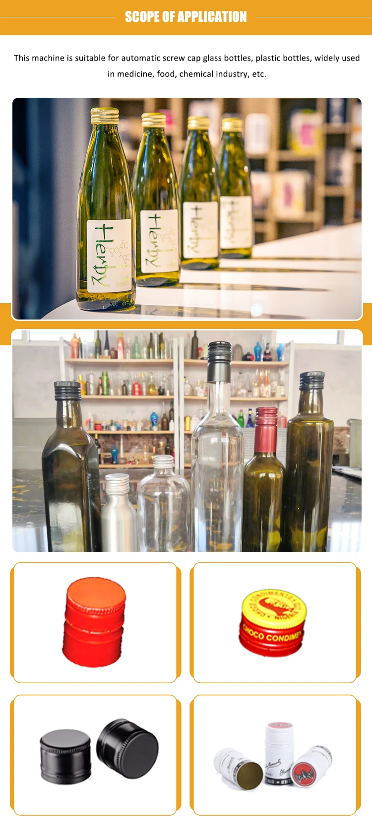 Auto Rotary Screw Capping Machine For Sale Wine Bottle Cap Whisky ...