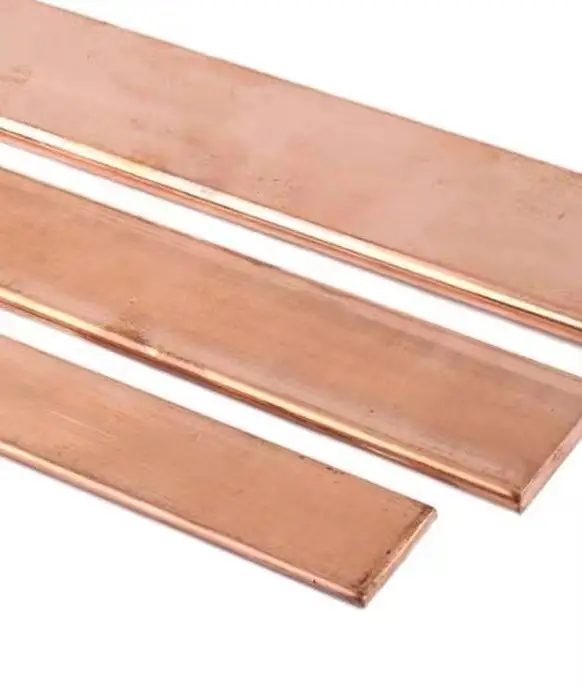 Pure Copper 99.9% Purity Square Flat Busbar 2-60mm Customizable Bending ...