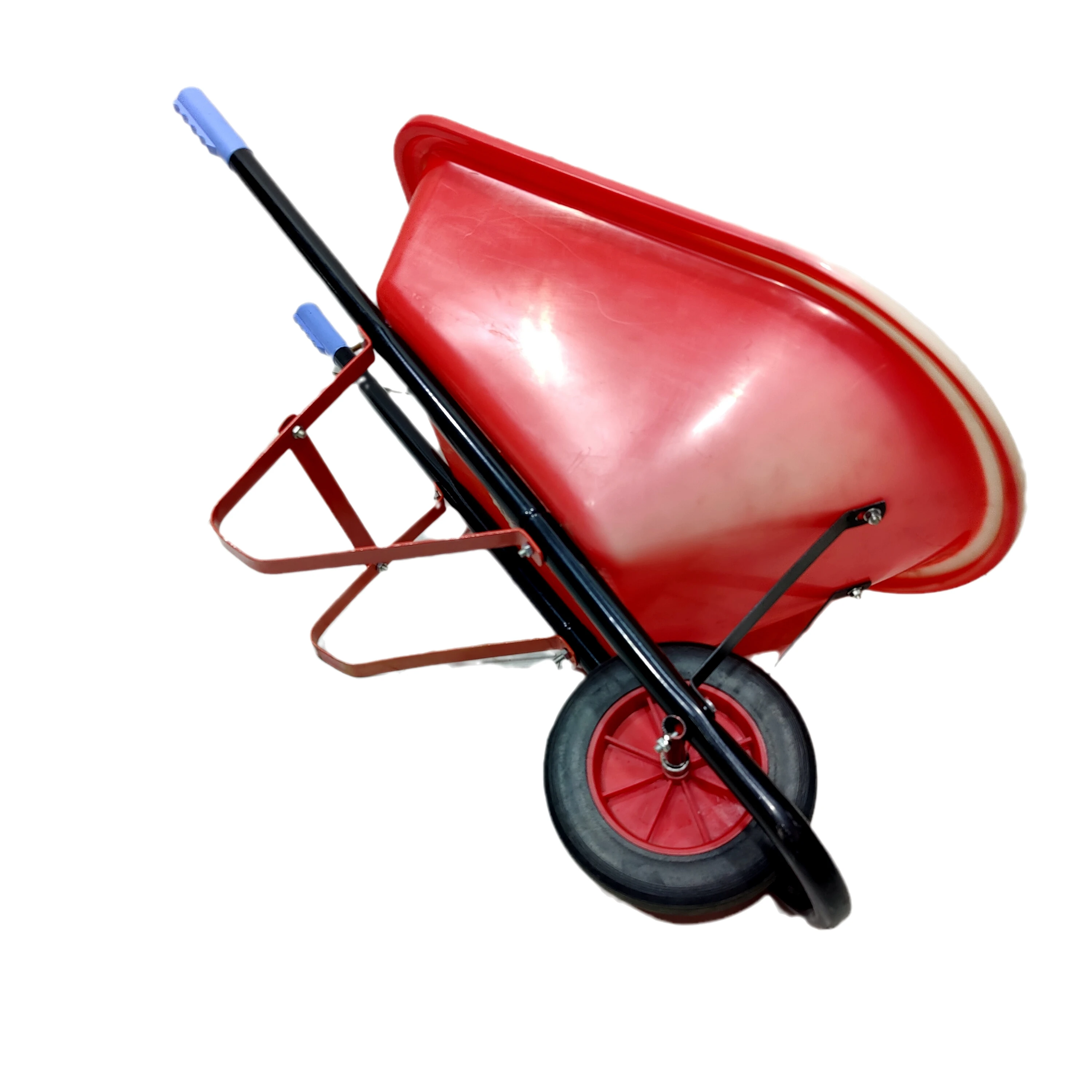 Garden Wheelbarrow Utility Dump Cart One Wheel Rubber Handle Durable ...