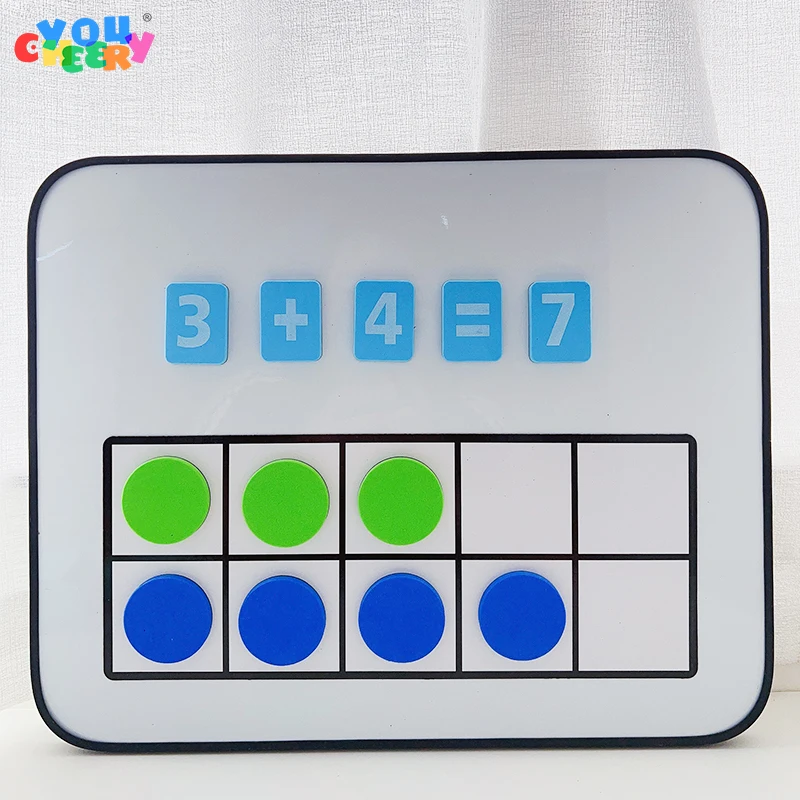 Montessori Transparent Ten Grid Array Teaching Aids Early Childhood ...