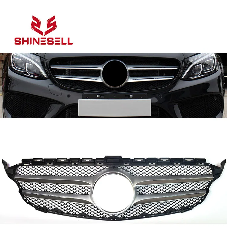Front Grill 2058800023 Without Camera Hole Sport Grille for Mercedes ...