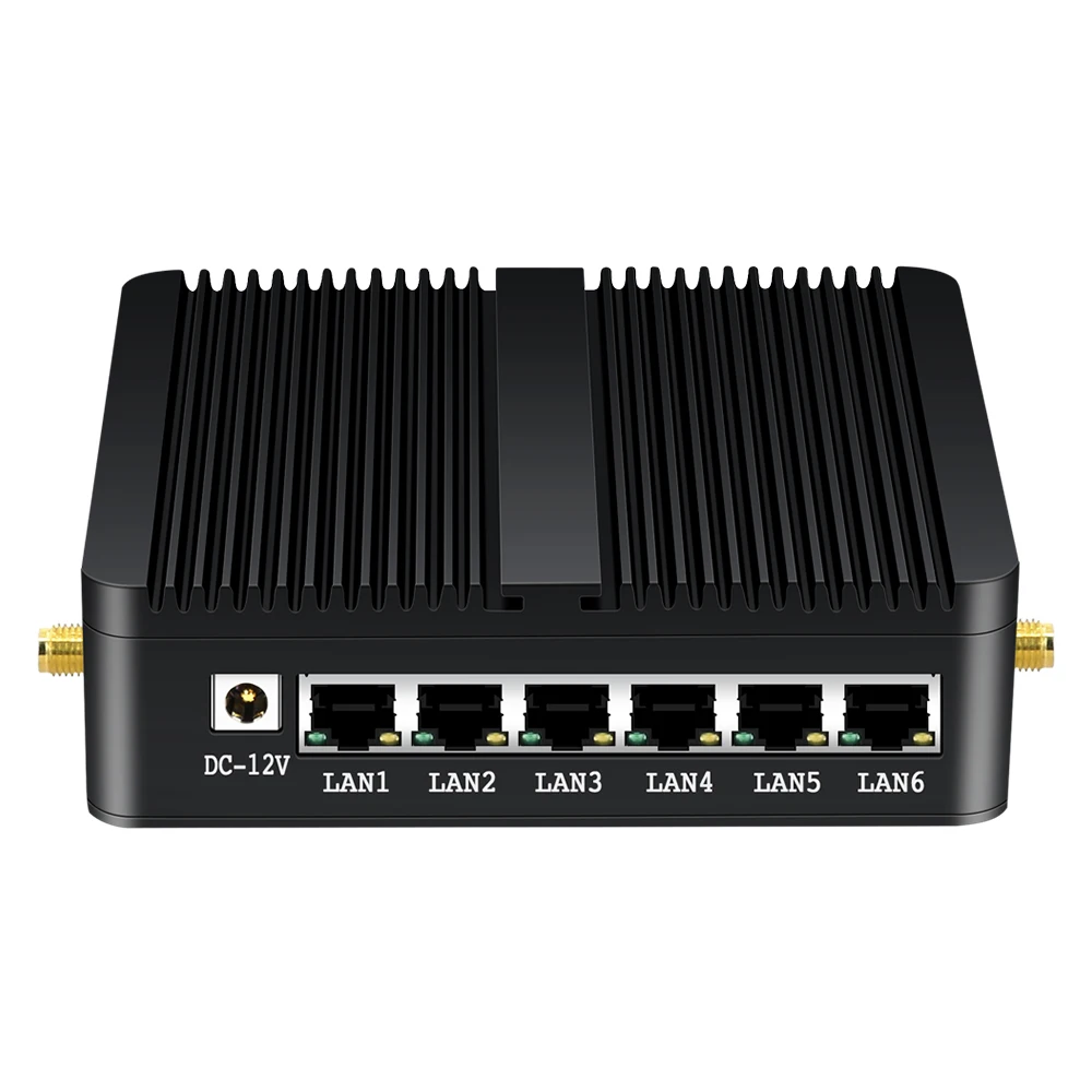 Barebone System Pfsense Mini Pc 6 Gigabit Ethernet Rj45 Lan Nic Intel ...