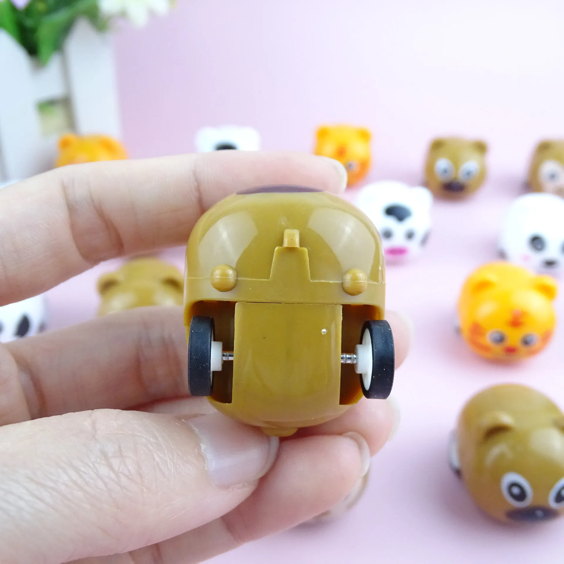 Wholesale 5cm 2 Inch Mini Animal Shape Toy Car Cheap Plastic PP Novelty ...