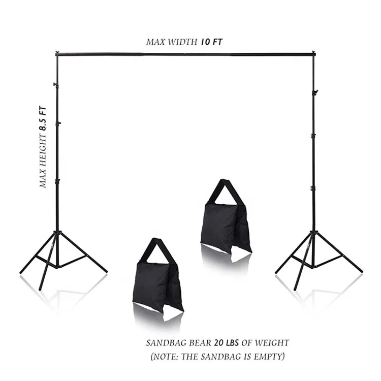 Mingxing Photo Studio - Portable Adjustable Background Stand Kit