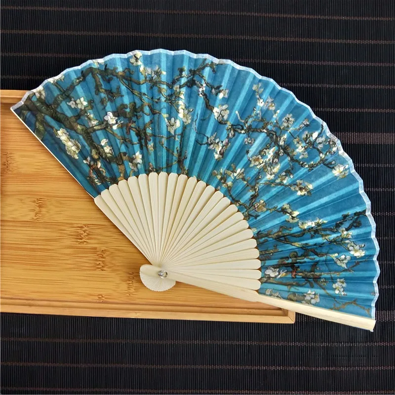 New Style Folding Fan New Color Flat Stock Polyester Cloth European ...