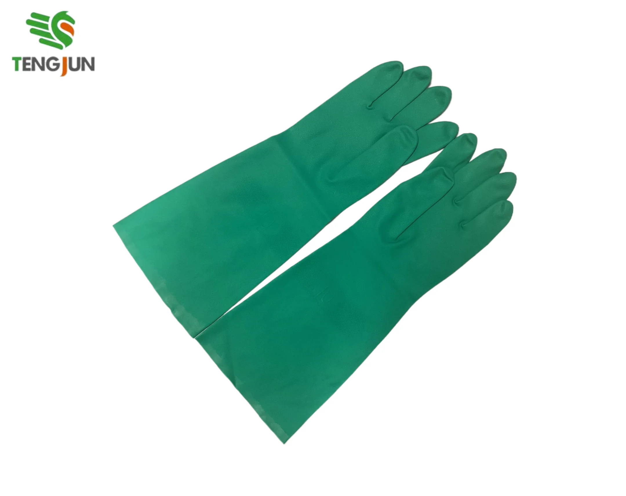 Best-selling Long Reusable Chemical Resistant Green Nitrile Industrial ...