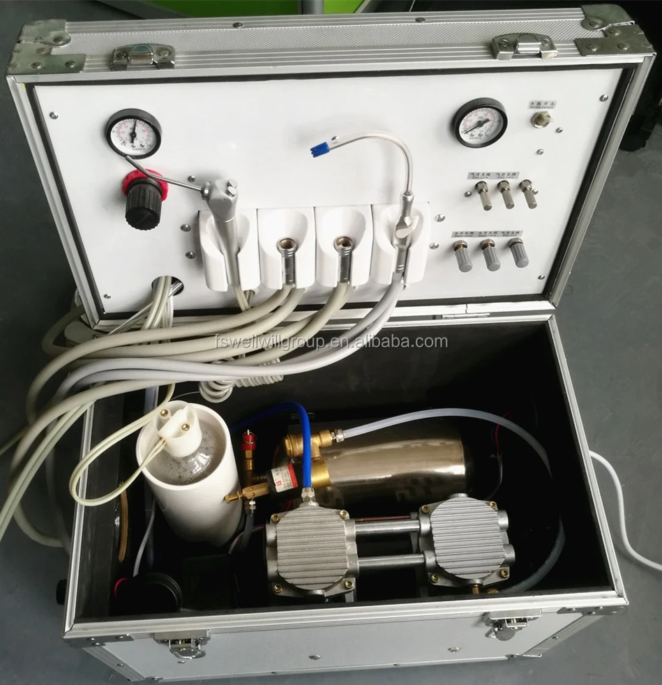 Portable Dental Unit With Air Compressor - Reliable, Easy-To-Carry ...