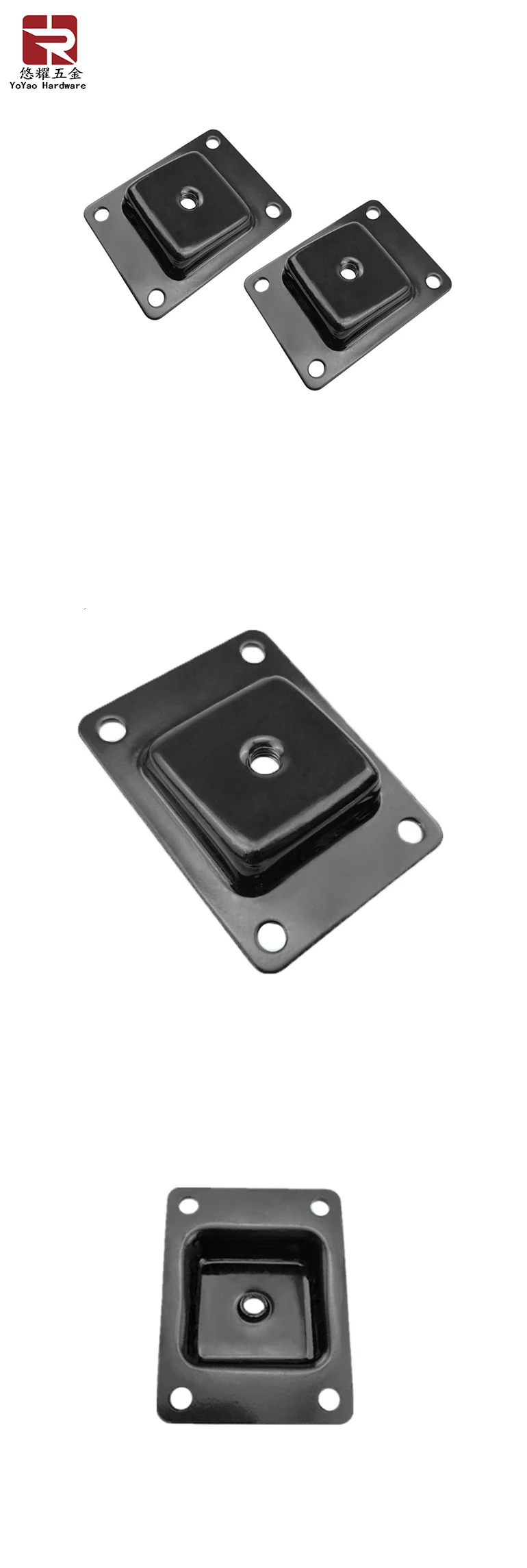 80x60mm Steady Furniture Fixing Brackets Square Coffee Table Leg ...