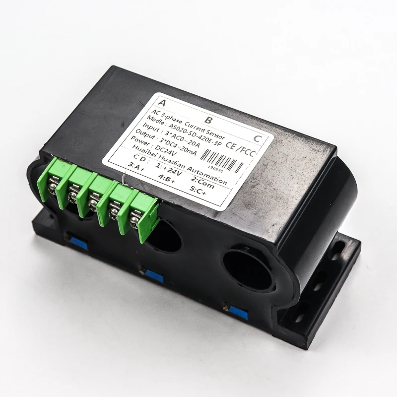 analog output 3 phase ac current transducer 4 - 20ma 0-10v output ...